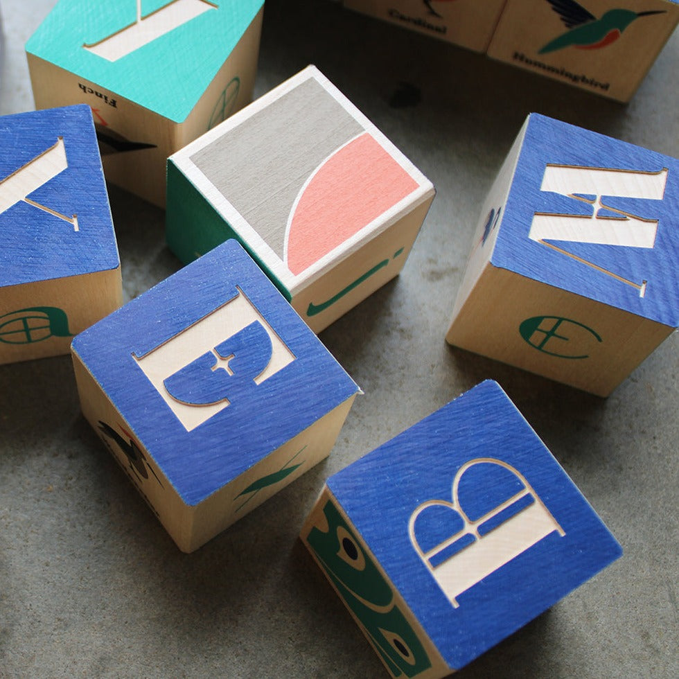 Wooden ABC Bird Blocks | Dundee Contemporary Arts